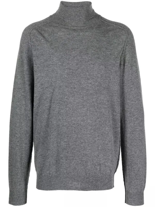 ROBERTO COLLINA Mélange Fine-knit Jumper - Grey