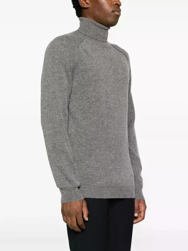 ROBERTO COLLINA Mélange Fine-knit Jumper - Grey