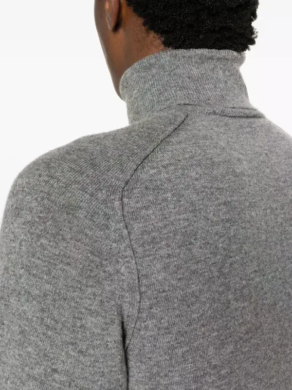 ROBERTO COLLINA Mélange Fine-knit Jumper - Grey