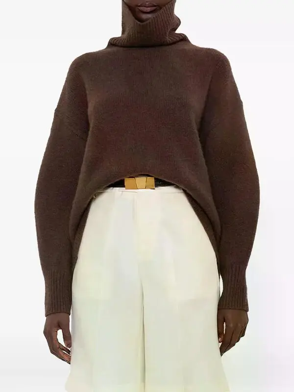 Arch4 Turtleneck Balloon-sleeve Sweater