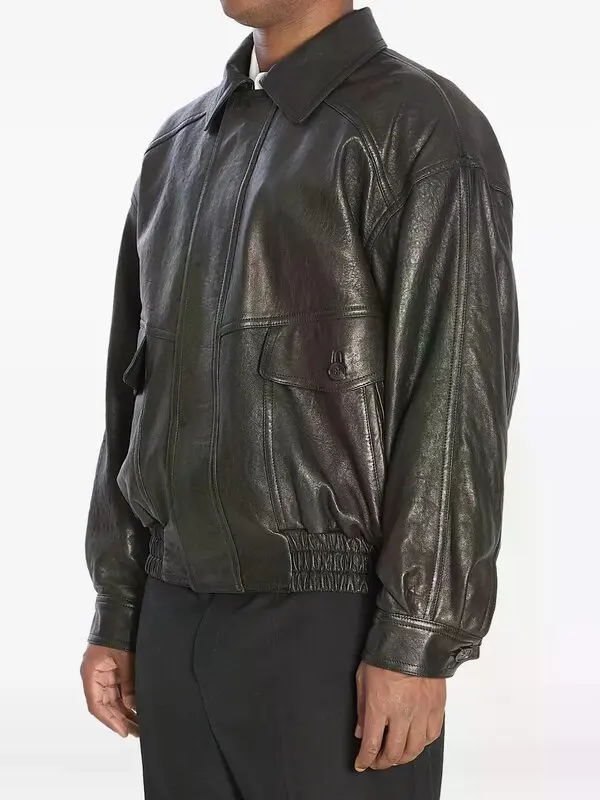 Saint Laurent Leather Flap-pocket Jacket