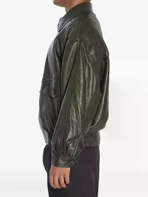 Saint Laurent Leather Flap-pocket Jacket