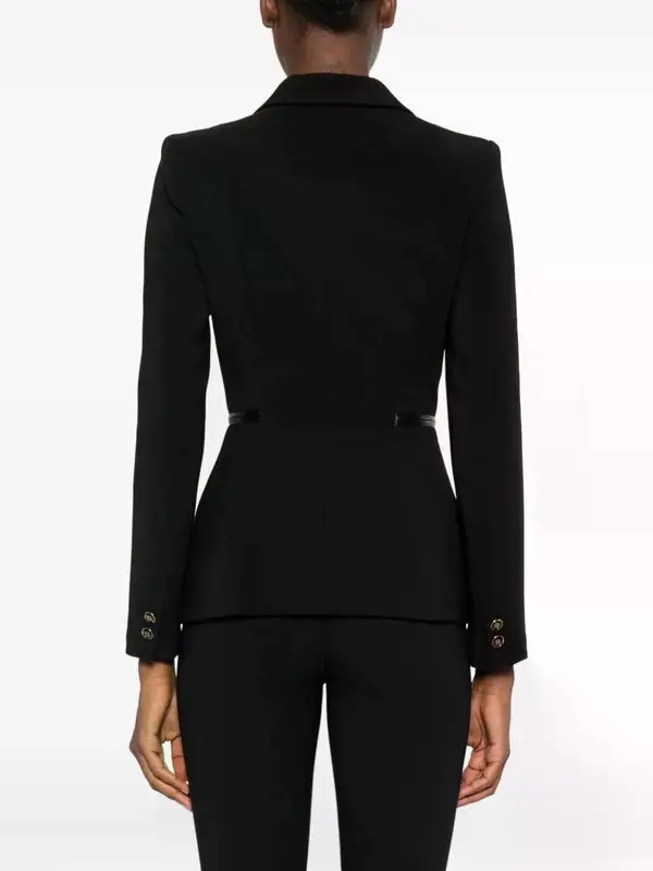Elisabetta Franchi Double-breasted Blazer With Zip Detail
