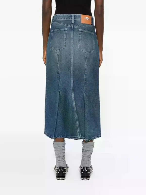 Simone Rocha Distressed-effect Midi Skirt