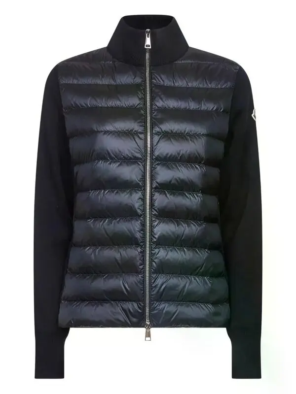 Moncler Knitted-sleeve Padded Jacket