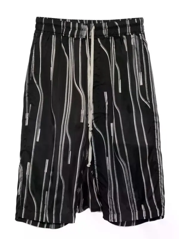 Rick Owens Pods Stripe-pattern Shorts