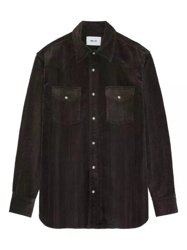 Nn07 Corduroy Shirt - Brown
