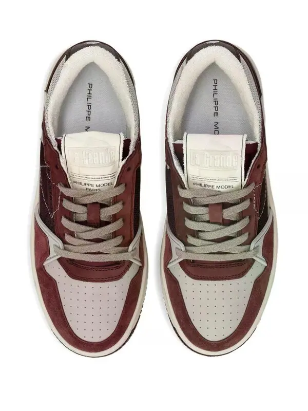 Philippe Model Suede-panelled Sneakers