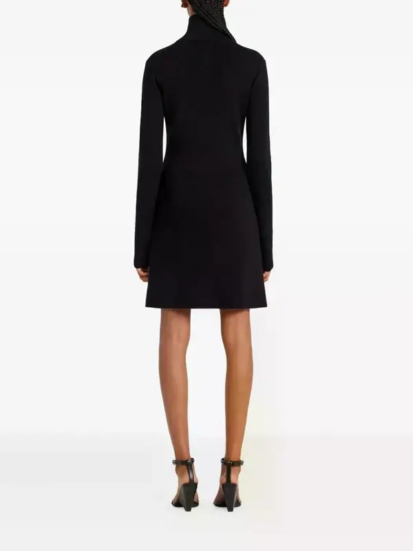 COURREGES Zip-closure Jersey Dress - Black
