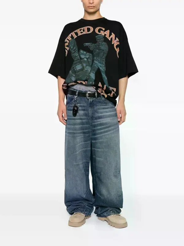 PDF Panelled Five-pocket Jeans