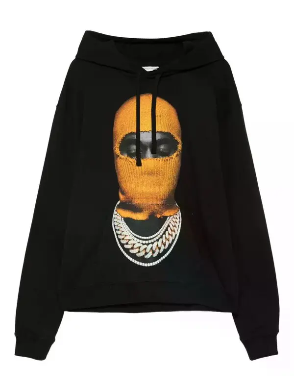 IH NOM UH NIT Graphic Cotton Hoodie - Black