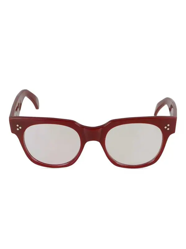 Kàdor Square-frame Glasses - Red