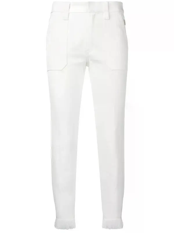 Chloé Fringe Trimmed Straight Leg Jeans