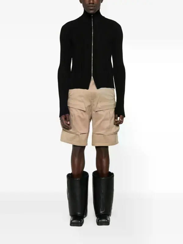 MUGLER Cotton Cargo Shorts - Neutrals