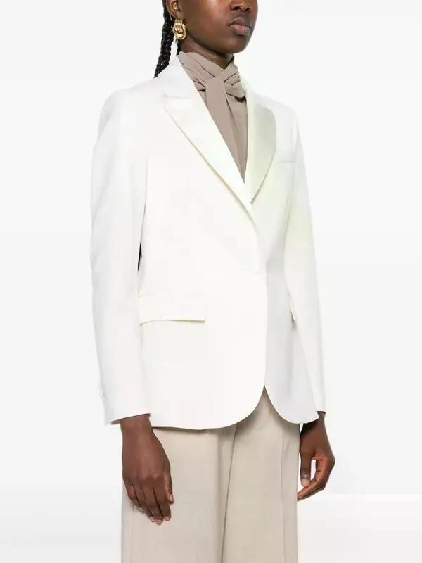 P.a.r.o.s.h Single-breasted Wool-blend Blazer - Neutrals