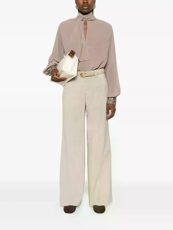 P.a.r.o.s.h Wool-blend Straight Leg Trousers