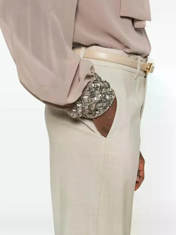 P.a.r.o.s.h Wool-blend Straight Leg Trousers