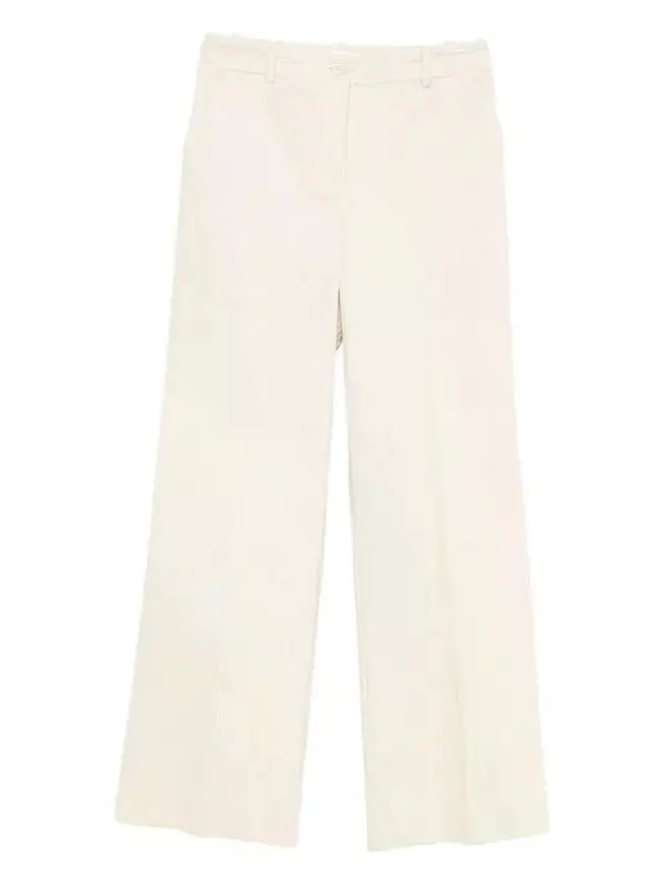 P.a.r.o.s.h Corduroy Straight-leg Trousers - Neutrals