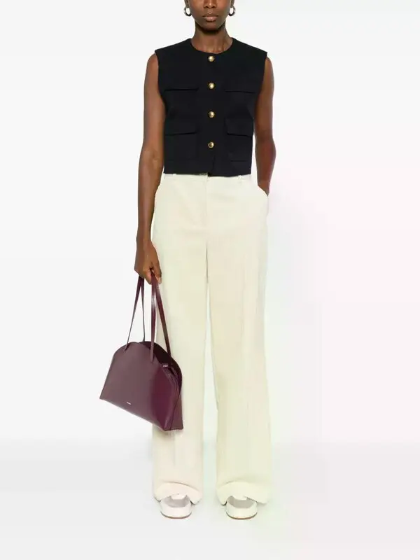 P.a.r.o.s.h Corduroy Straight-leg Trousers - Neutrals