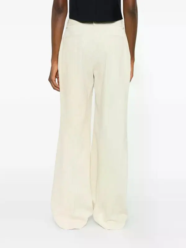 P.a.r.o.s.h Corduroy Straight-leg Trousers - Neutrals