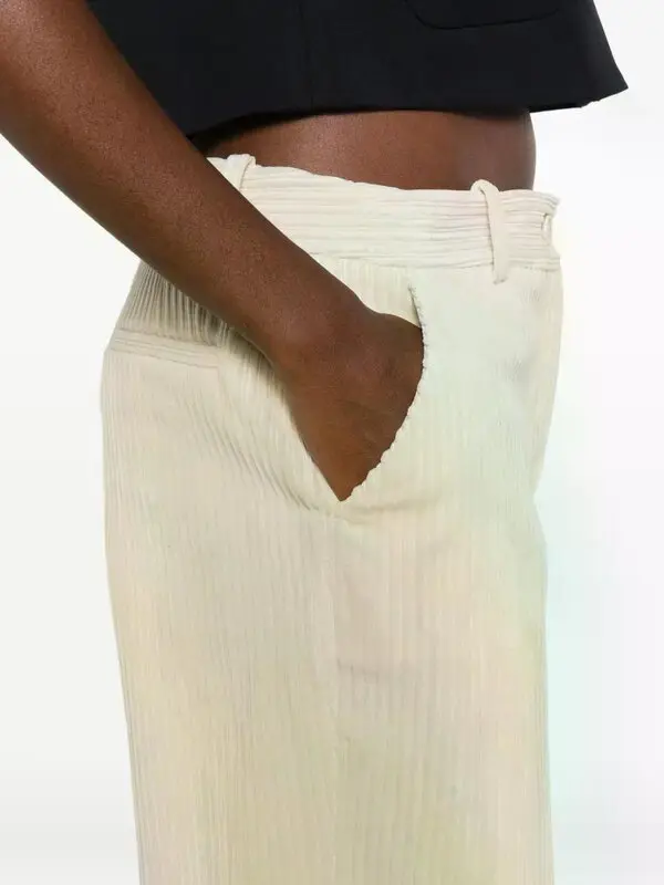 P.a.r.o.s.h Corduroy Straight-leg Trousers - Neutrals
