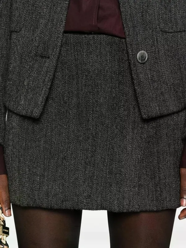 P.a.r.o.s.h Herringbone Mini Skirt