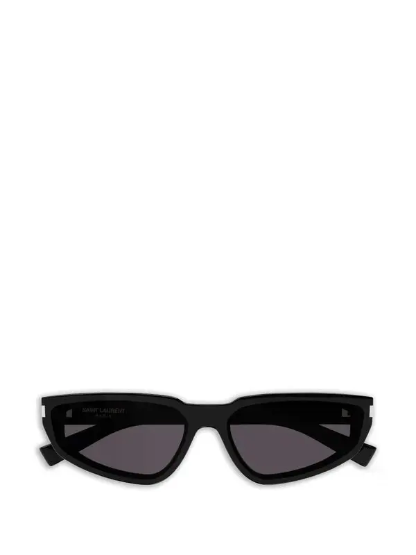 Saint Laurent Nova Geometric-frame Sunglasses - Black