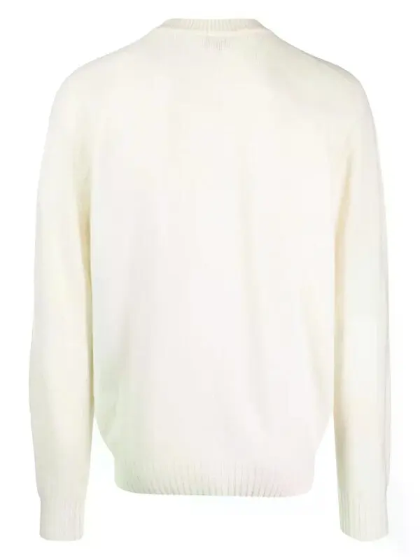 Altea Round-neck Virgin Wool Jumper - Neutrals