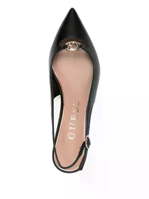 Guess 45mm Leather Slingback Pumps
