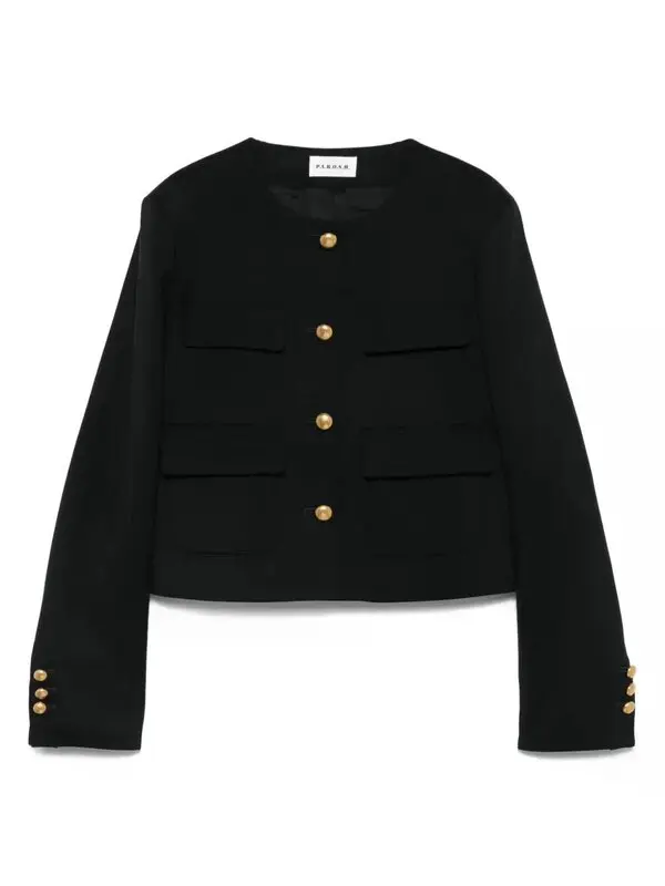 P.a.r.o.s.h Buttoned Jacket - Black
