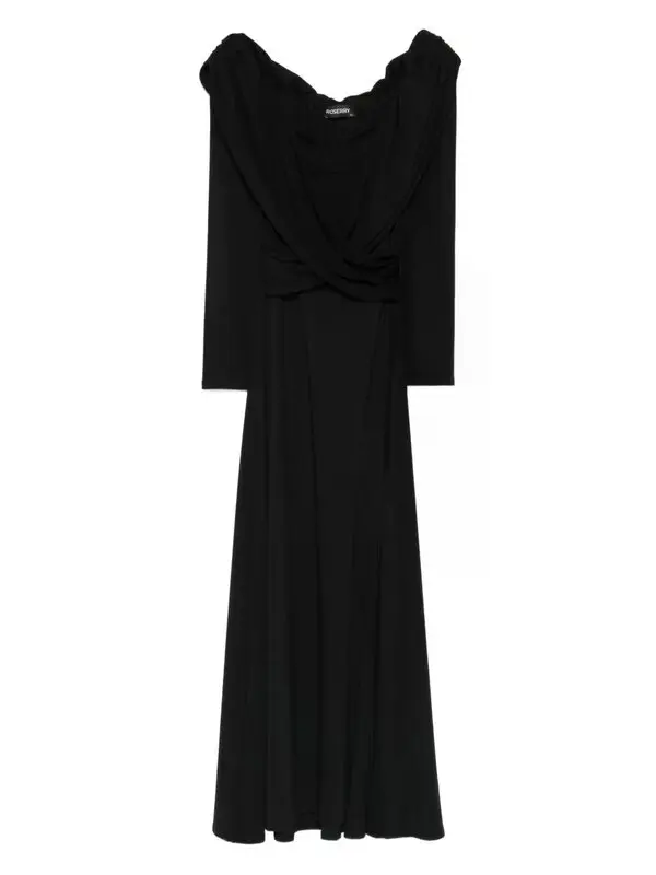 ROSERRY Off-shoulder Wrap Midi Dress