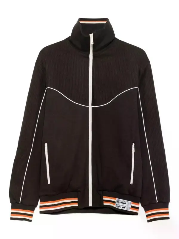 GOLDEN GOOSE Ribbed Panel Zip-up Jacket