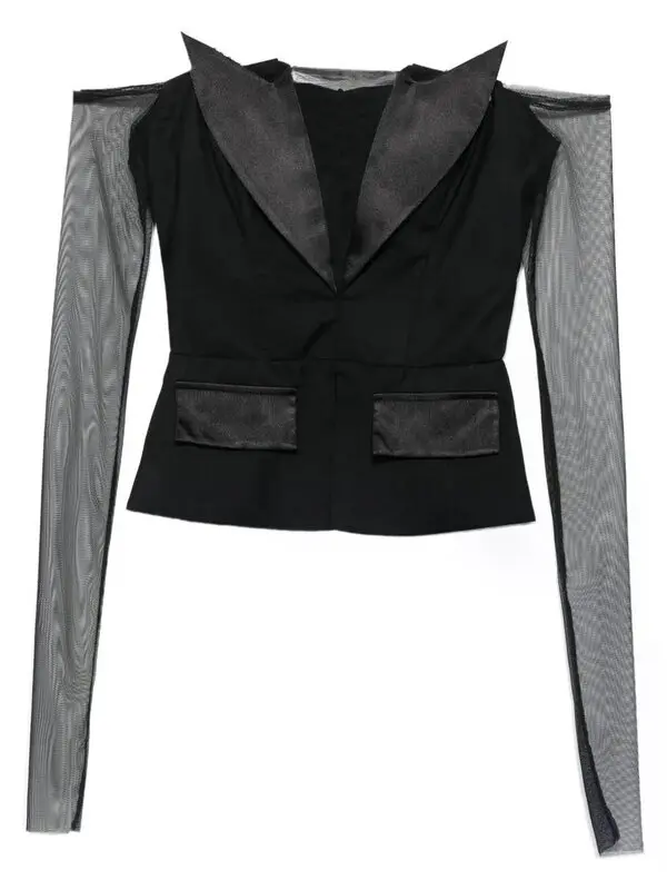 VESTIAIRE D'UN OISEAU LIBRE Tuxedo Corset Top