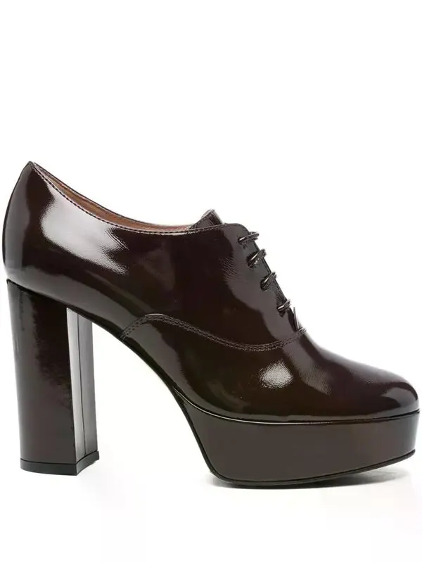 GIANVITO ROSSI 105mm Vicky Lace-up Platform Pumps