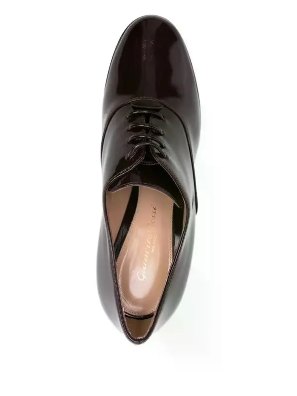 GIANVITO ROSSI 105mm Vicky Lace-up Platform Pumps