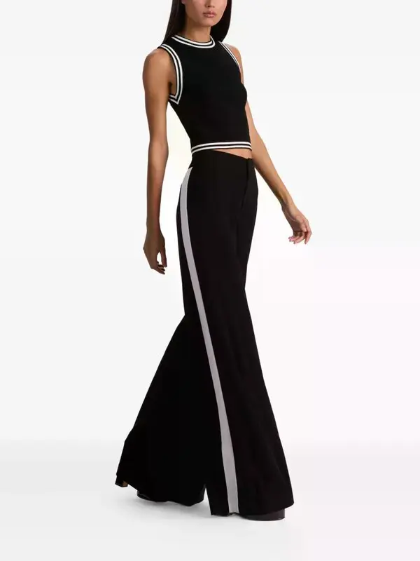 Alice + Olivia Nessi Side-stripe Palazzo Pants