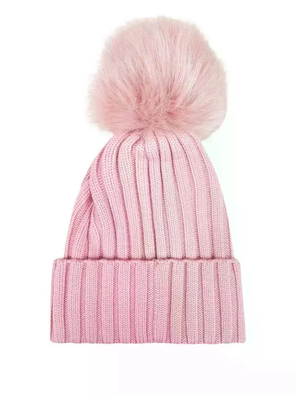Moncler Ribbed Beanie With Pom-pom