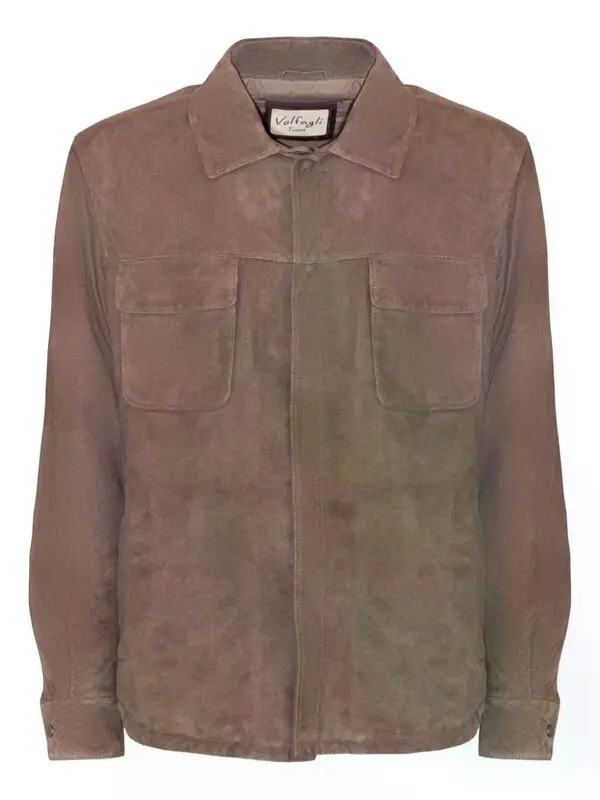 VOLFAGLI FIRENZE Flap-pocket Leather Jacket