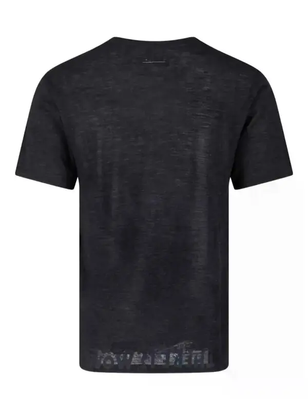 MAISON MARGIELA Letter-print T-shirt - Black
