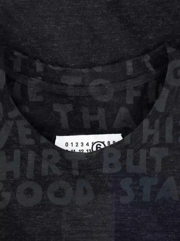MAISON MARGIELA Letter-print T-shirt - Black
