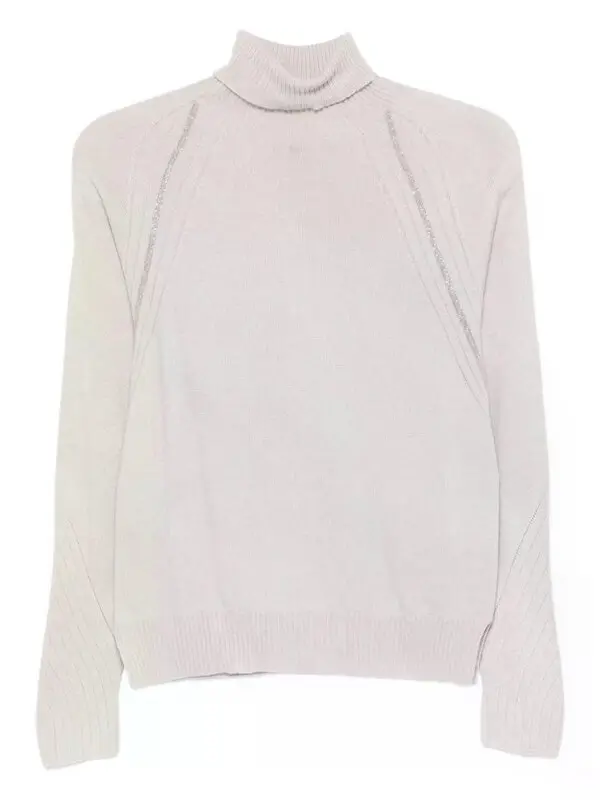 D.exterior Embellished Roll-neck Sweater