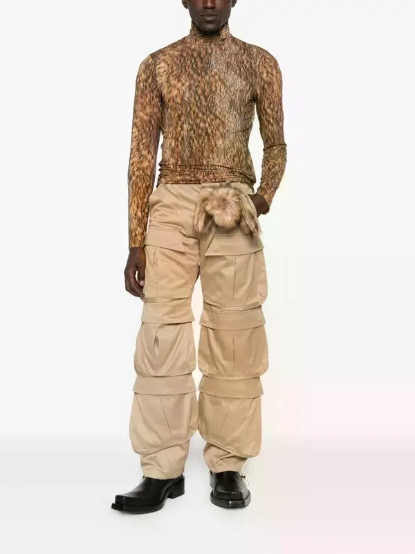 MUGLER Cotton Cargo Trousers