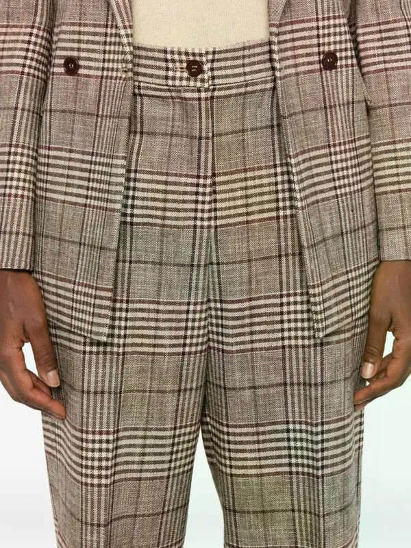 P.a.r.o.s.h Checked Straight-leg Trousers