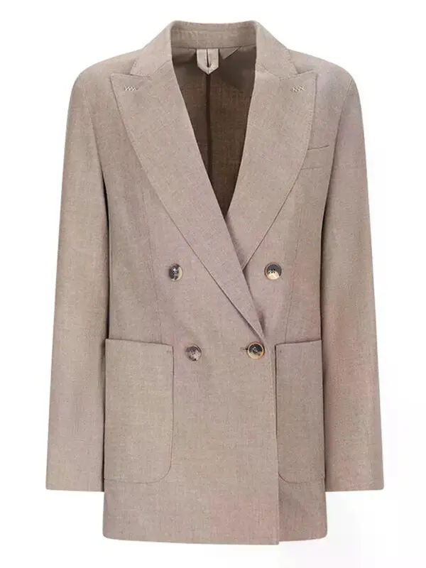 Max Mara Double-breasted Blazer With Patch Pockets