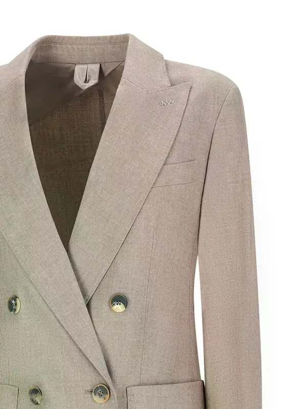 Max Mara Double-breasted Blazer With Patch Pockets