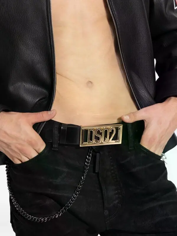 Dsquared2 Logo Leather Belt