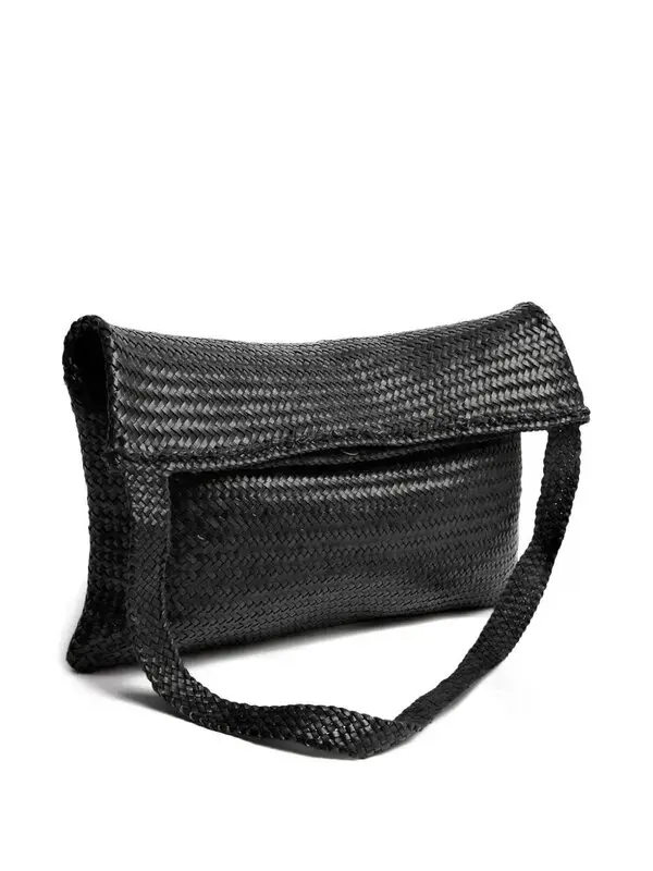Dragon Diffusion Woven Leather Shoulder Bag