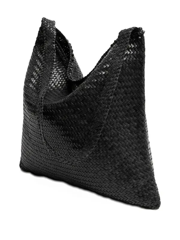 Dragon Diffusion Woven Leather Shoulder Bag