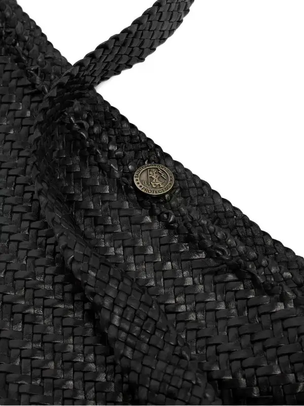 Dragon Diffusion Woven Leather Shoulder Bag