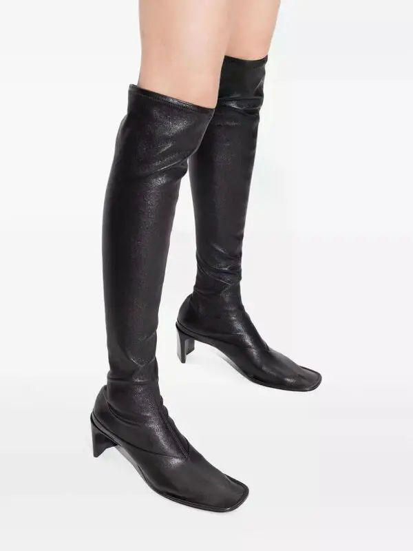 JIL SANDER 70mm Square-toe Knee-high Boots